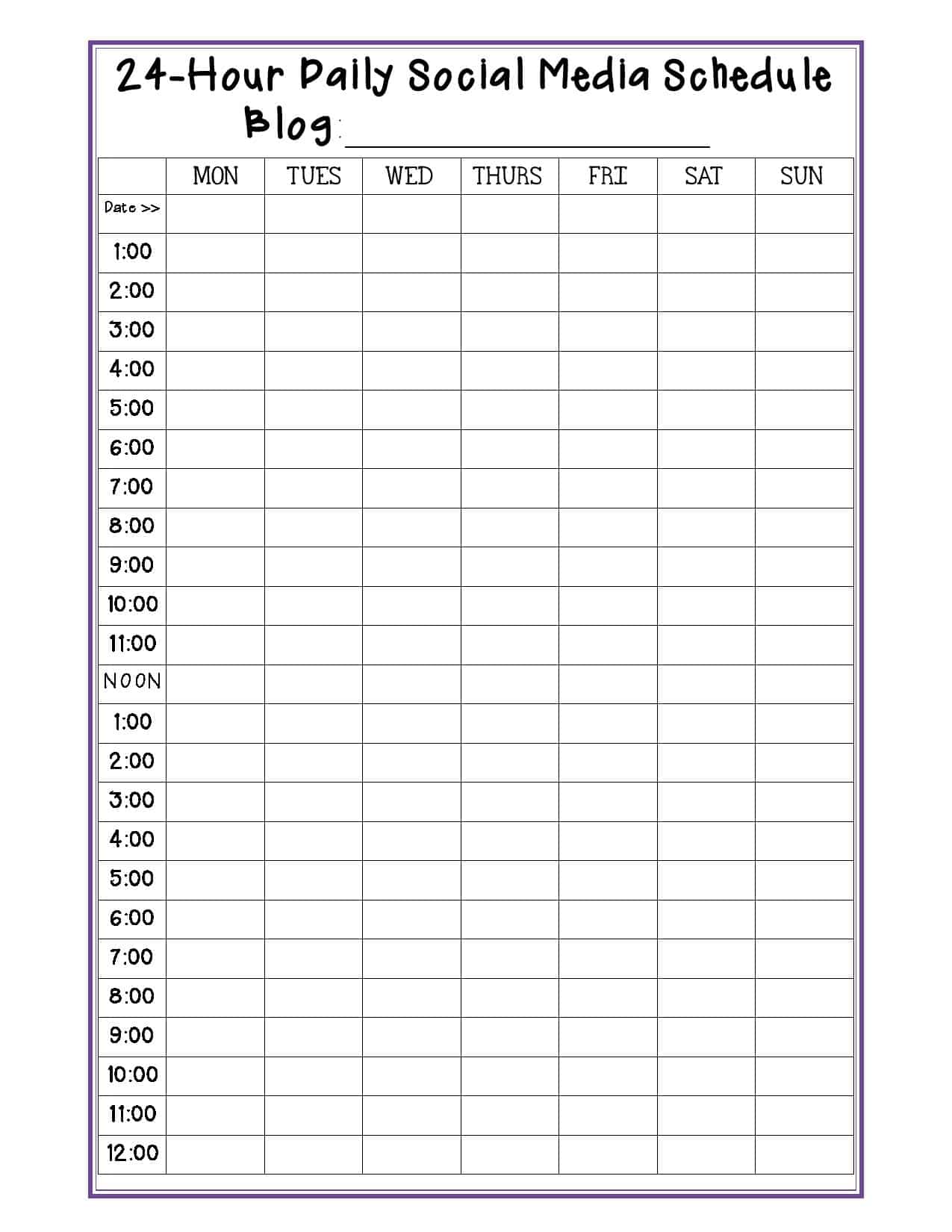 Social Media Planner Worksheets {subscriber freebie} - The Multi Taskin ...